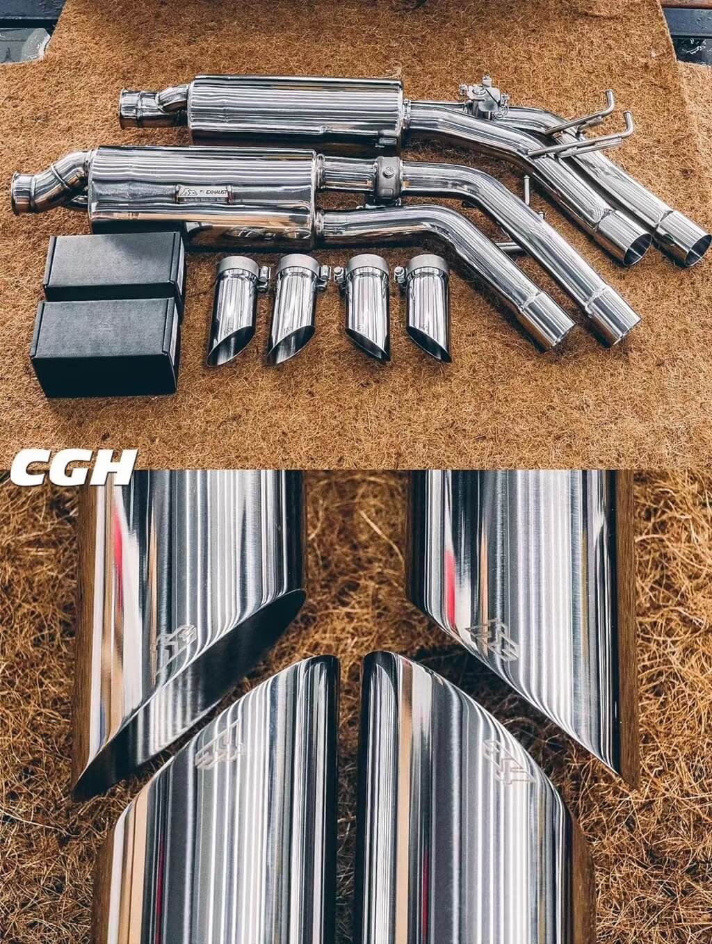 Mercedes-Benz W463A G 500 Quad Tips - Fi Exhaust
