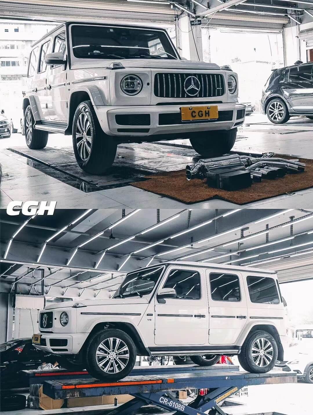 Mercedes-Benz W463A G 500 Quad Tips - Fi Exhaust